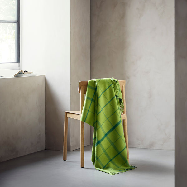 Warp and Weft Throw, 02104 sprout - lime/grass