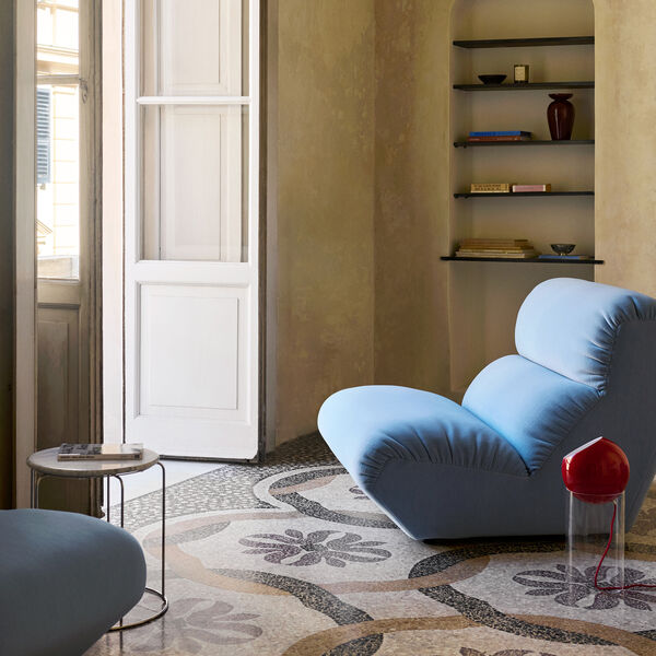 Topan VP14 Floor Lamp, vermilion red