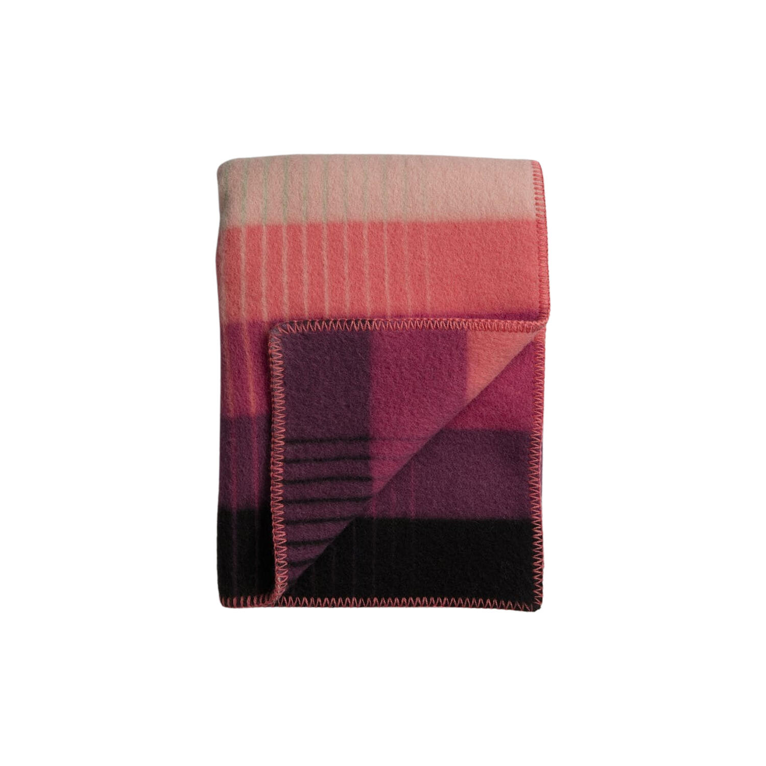 ÅSMUND GRADIENT Throw, pink/green